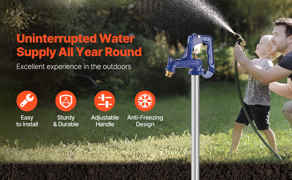 Frost Proof Yard Hydrant 63 Length 36 Bury Depth Heavy Duty Cast 5100