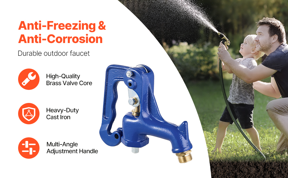 Frost Free Outdoor Faucet Freeze Proof Yard Hydrant Complete Head ...