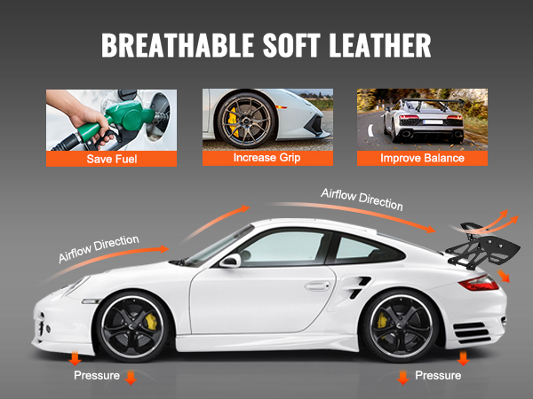 VEVOR GT Wing Car Spoiler, 43.3 inch Universal Spoiler with Single Deck ...