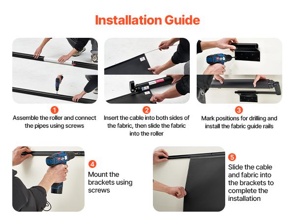 7" to 12'Awning Fabric Replacement Black Slide Topper Awning for RVs ...