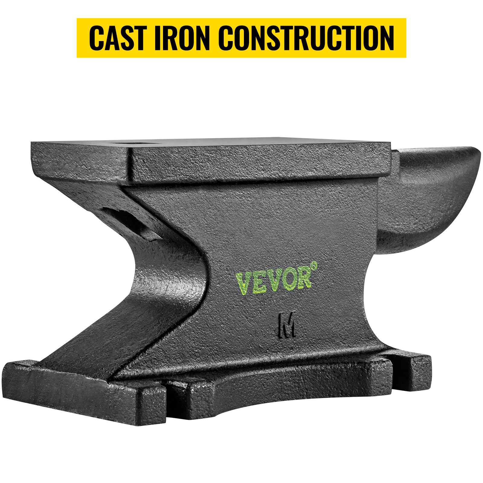 VEVOR Cast Iron Anvil, 55 Lbs(25kg) Single Horn Anvil with 8.6 x 4.1 ...