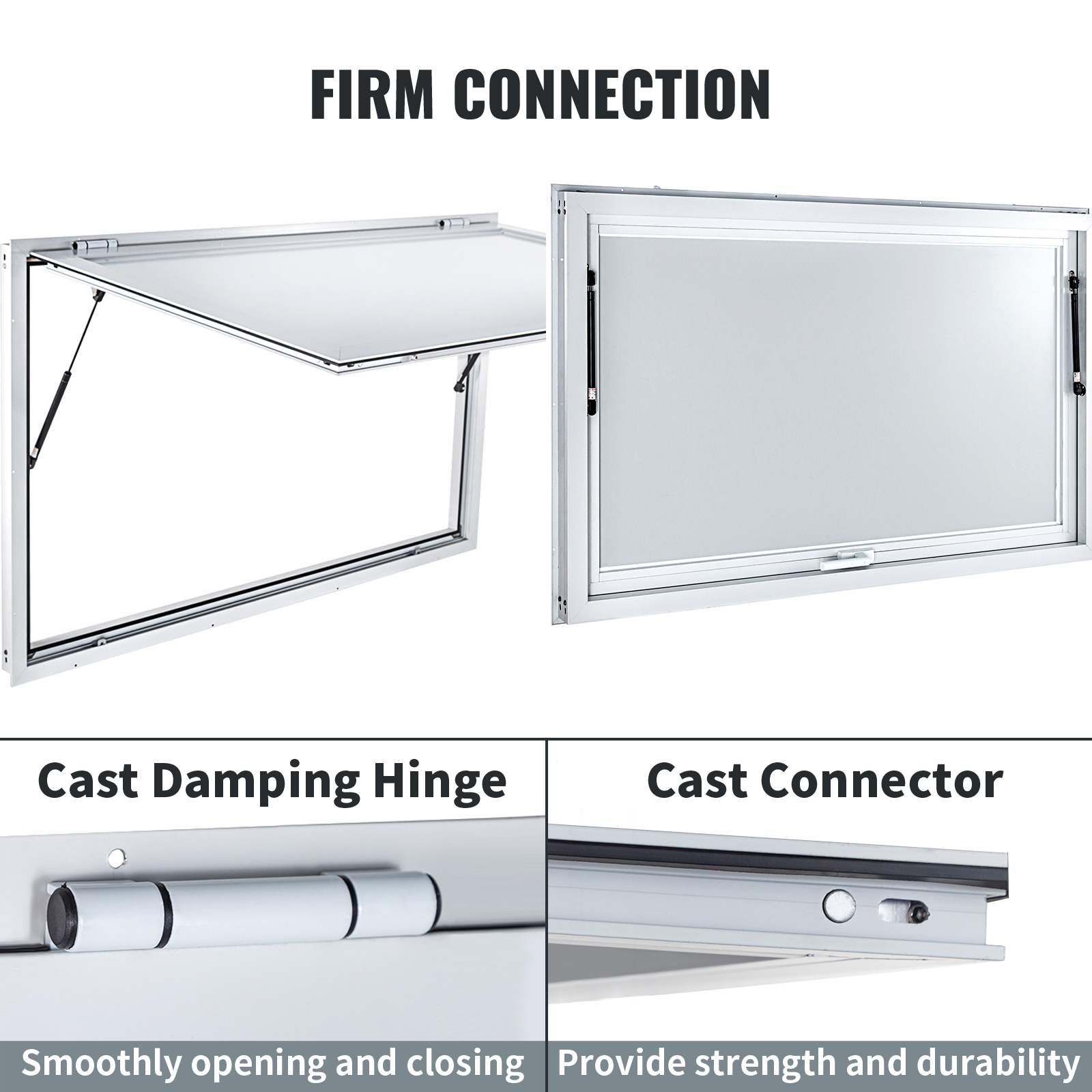 VEVOR Concession Window 64 x 40 Inch, Concession Stand Serving Window ...
