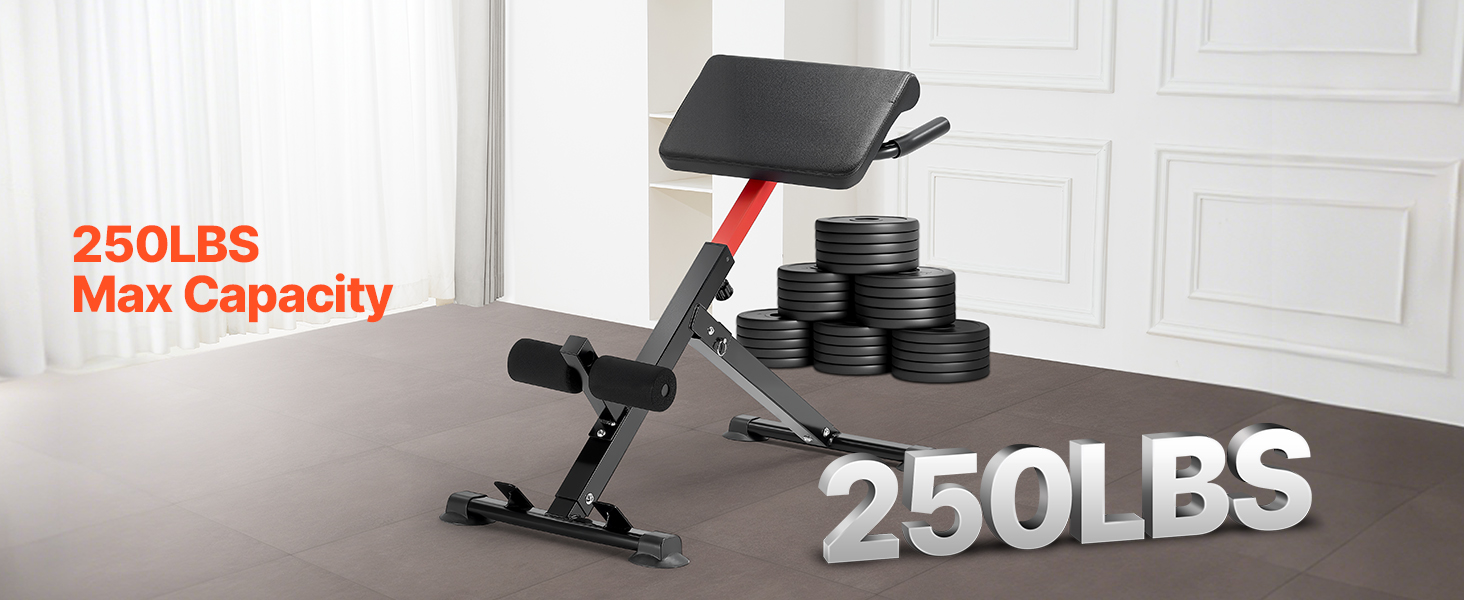 Roman Chair Back Extension Hyperextension Bench Adjustable Foldable ...