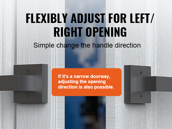 VEVOR Dummy Door Lever, 2 PCS Non-Turning Single Side Push/Pull Handle ...