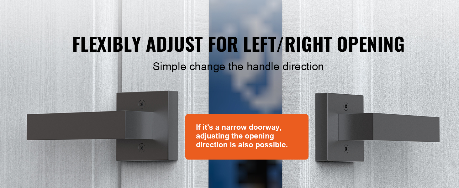 VEVOR Dummy Door Lever, 2 PCS Non-Turning Single Side Push/Pull Handle ...