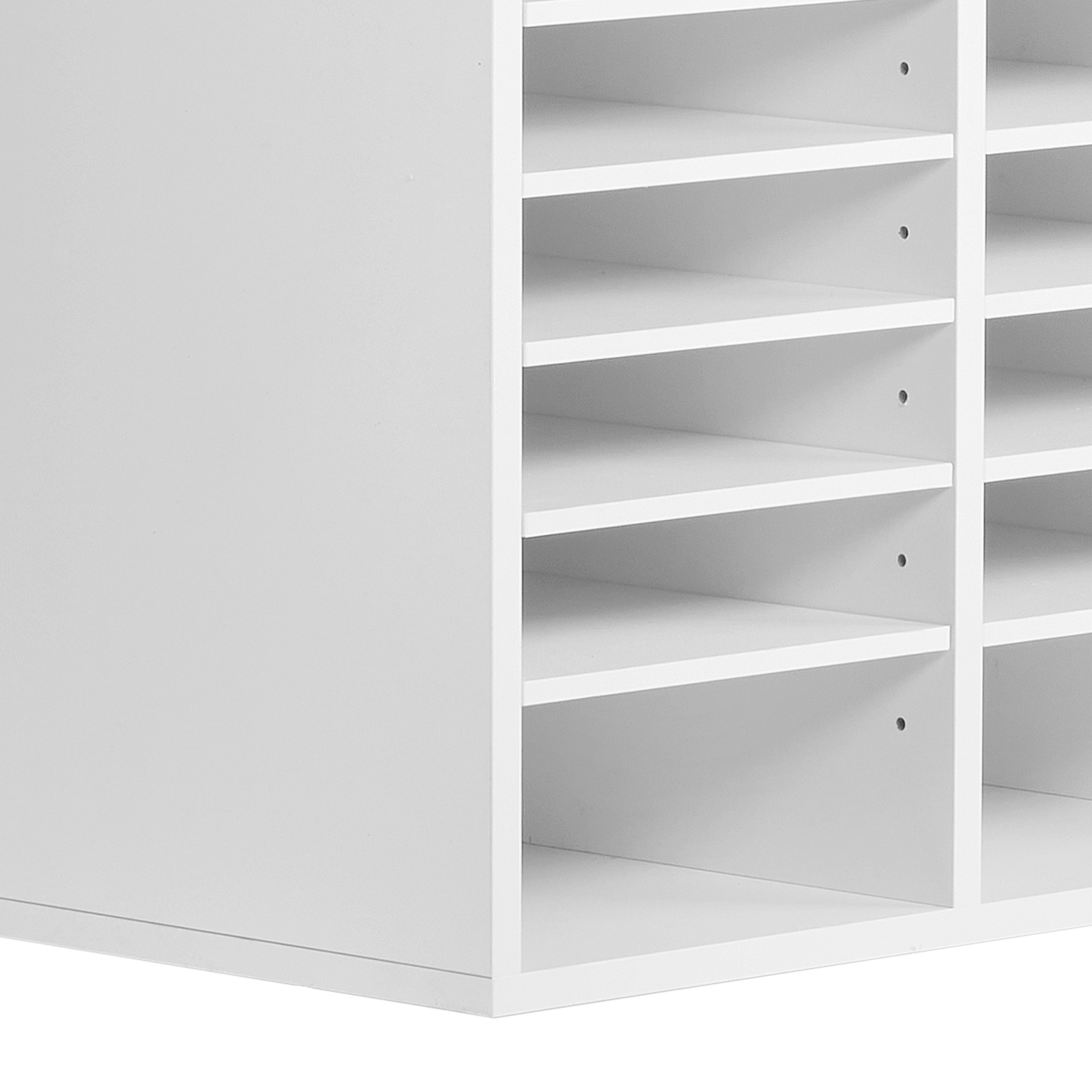 VEVOR Wooden Literature Organizer 36 Compartments with Adjustable ...