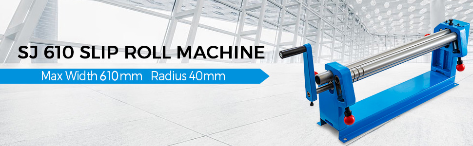 VEVOR 24 in. Slip Roll Roller Metal Plate Bending Round Machine, Slip ...