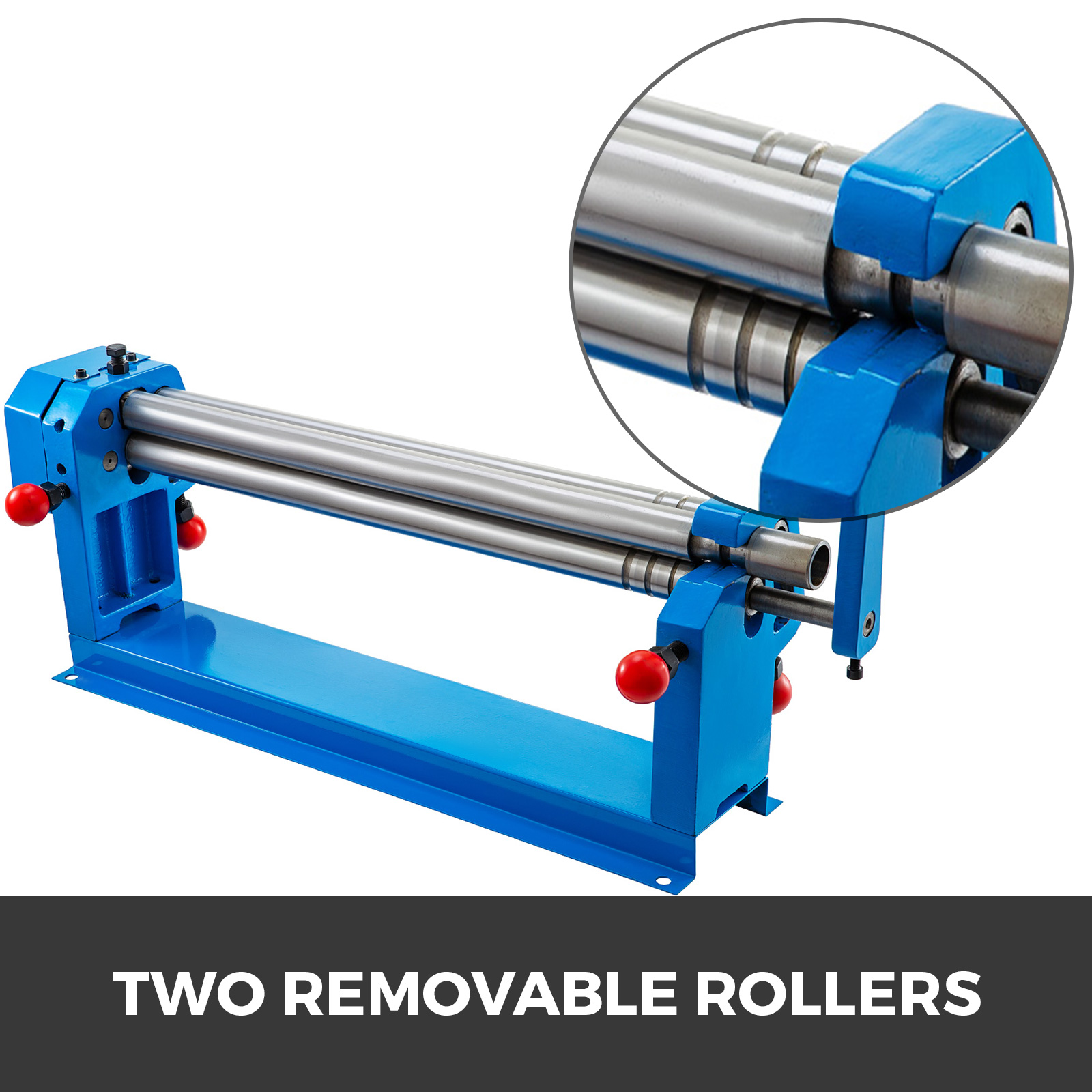 VEVOR 24 in. Slip Roll Roller Metal Plate Bending Round Machine, Slip ...