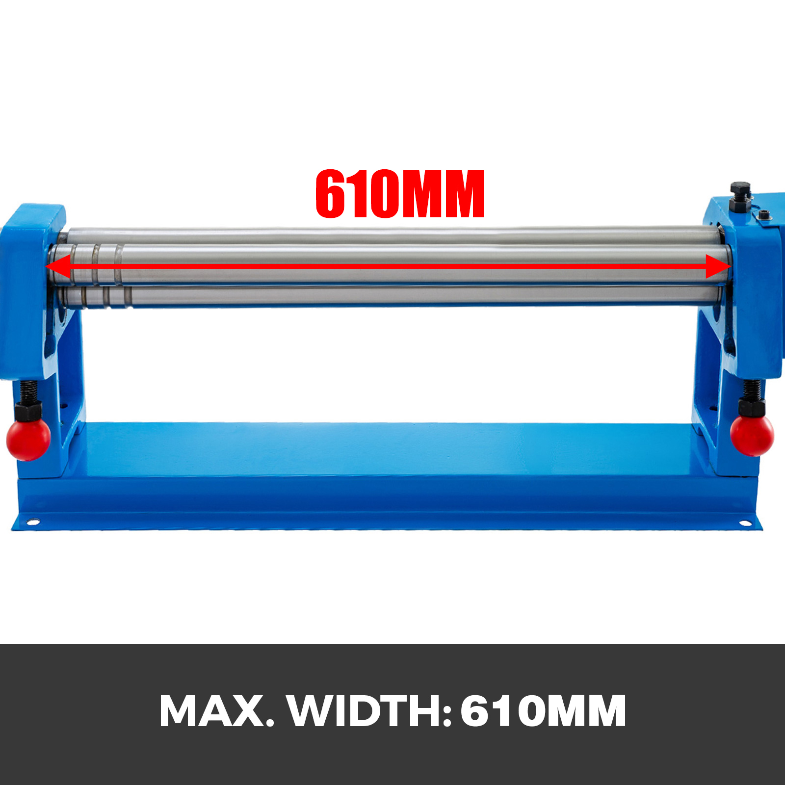 VEVOR 24 in. Slip Roll Roller Metal Plate Bending Round Machine, Slip ...
