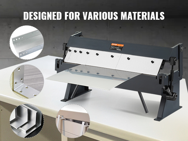VEVOR Box and Pan Brake, 610 ± 10 mm, 0-130 Degrees Sheet Metal Bending ...