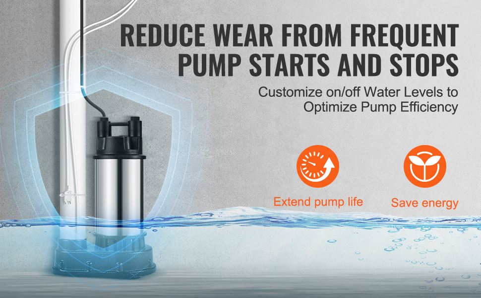 VEVOR Sump Pump Alarm With Dual Sensors Loud Alarm Long Cable for ...