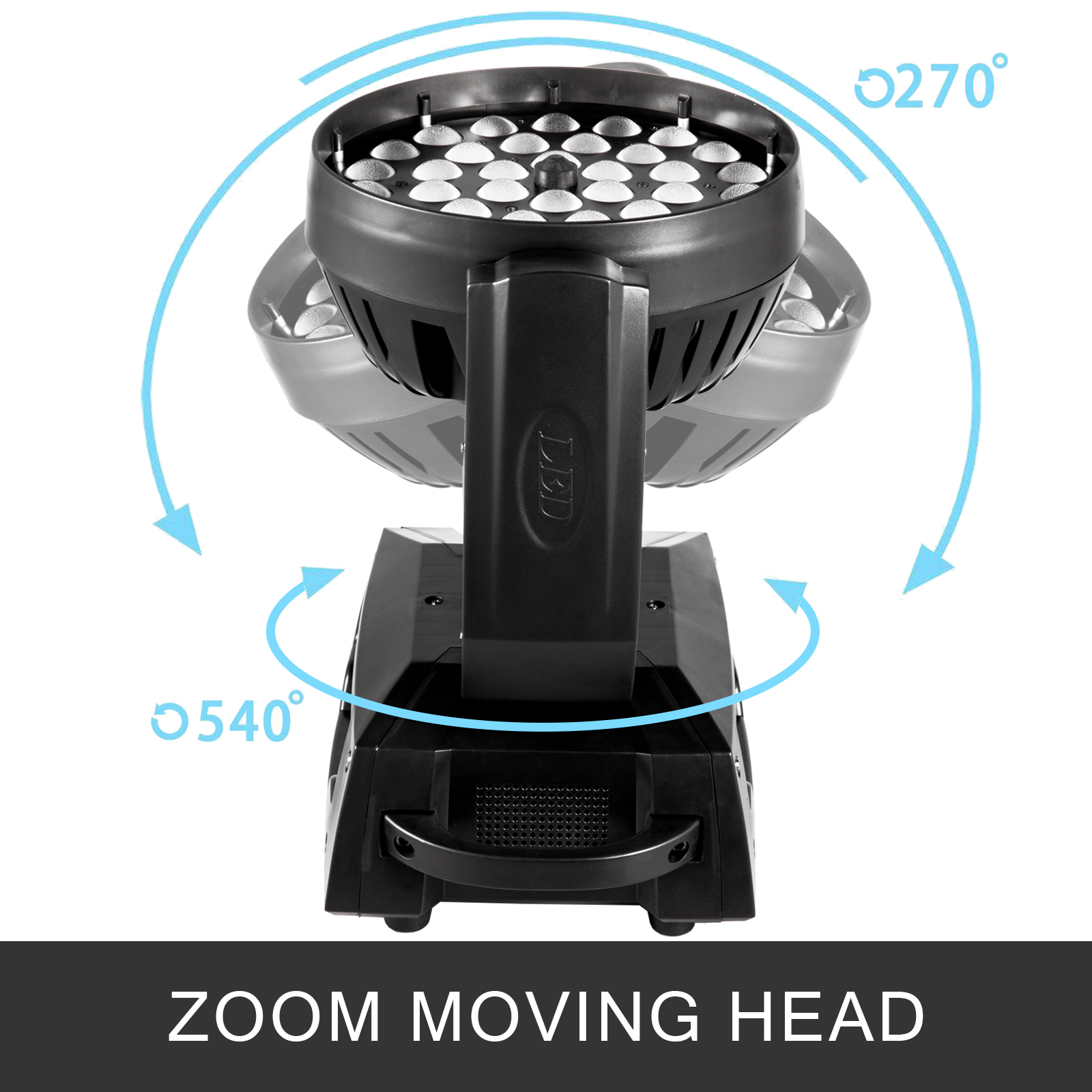 36 X 10w Rgbw (4in1) Led Zoom Moving Head 360w Wash Stage Light Dmx ...