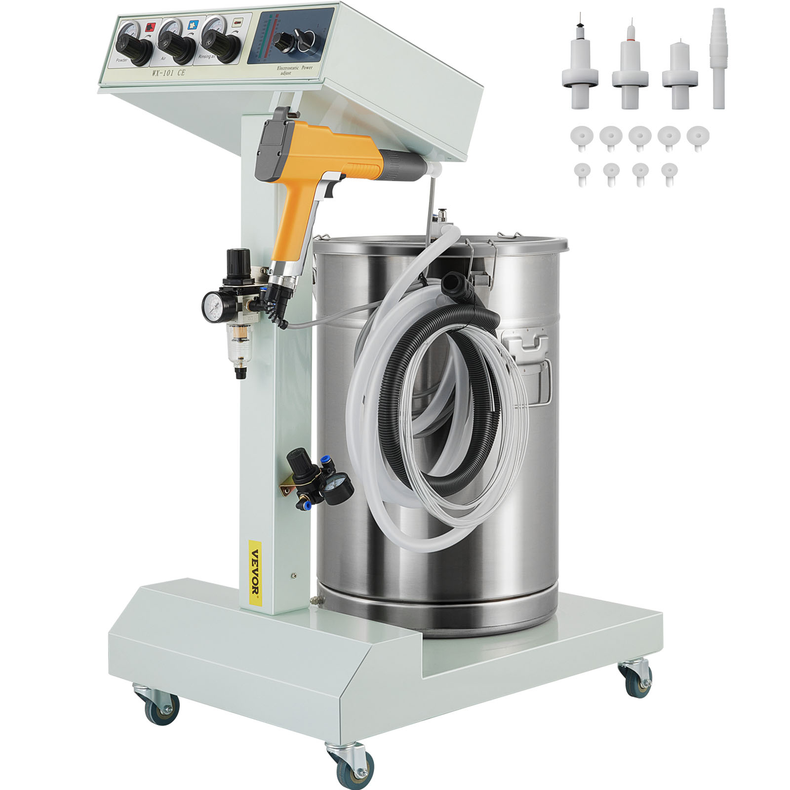 VEVOR 40W 50L Electrostatic Powder Coating Machine with Spraying Gun ...