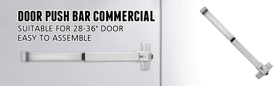 Door Push Bar Panic Exit Device Stoving Vanrish Emergency Lock Made 400 ...