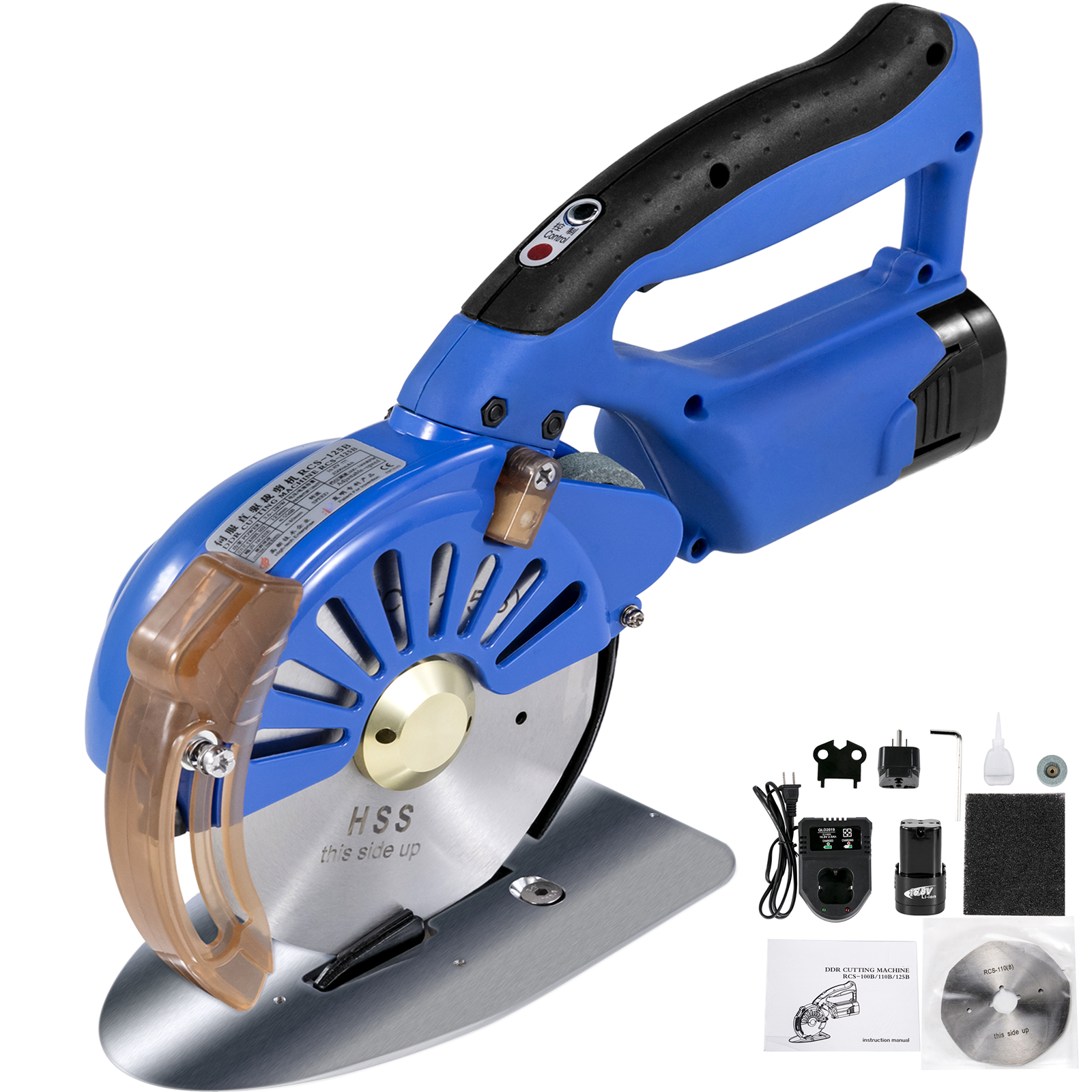 VEVOR Fabric Cutter 125mm Rotary Fabric Cutter 39mm Cutting Height ...