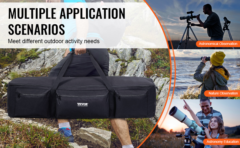 VEVOR Telescope Case 1035 mm Multipurpose Shock-Absorbent Telescope ...
