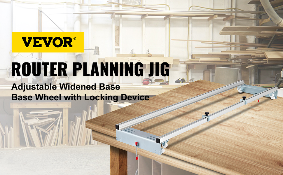 VEVOR Router Sled, 60 inches / 152.4cm Width, Slab Guide Jig for ...