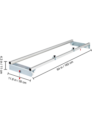 VEVOR Router Sled, 60 inches / 152.4cm Width, Slab Guide Jig for ...