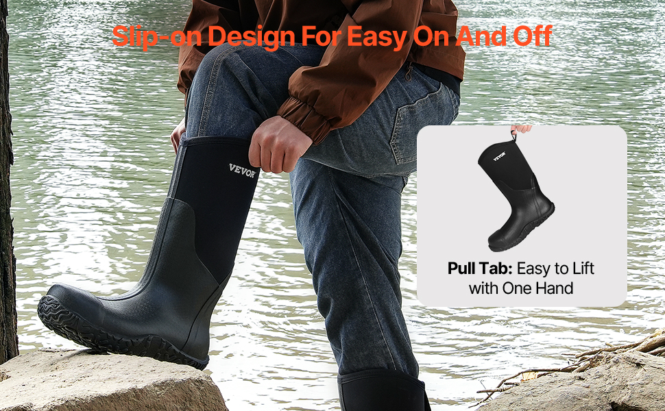 Rubber Boots for Men Protective Footwear Steel Toe Work Rain Boots Size ...