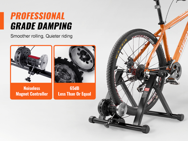 VEVOR Bike Trainer Stand, Magnetic Stationary Bike Stand for 26"-29 ...