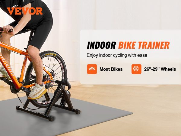 VEVOR Bike Trainer Stand, Magnetic Stationary Bike Stand for 26"-29 ...