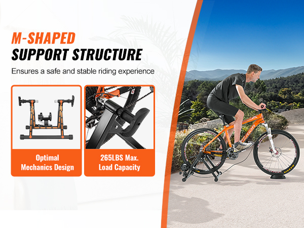 VEVOR Bike Trainer Stand, Magnetic Stationary Bike Stand for 26"-29 ...