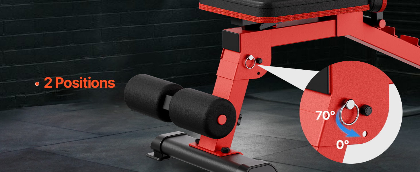 VEVOR Weight Bench Sit up Bench Home Gym Strength Training Adjustable ...