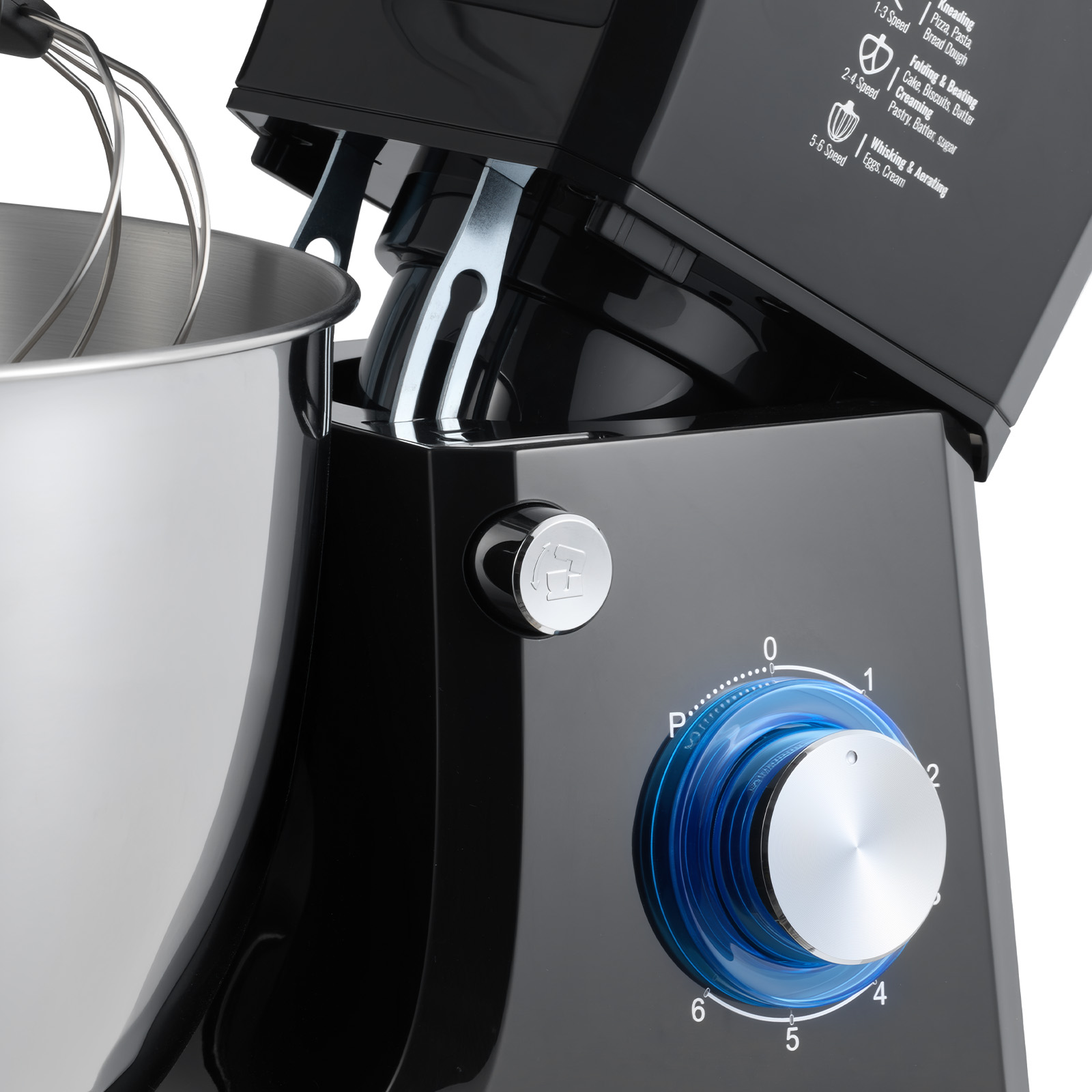 Stand Mixer 8.3 QT Electric Dough Mixer 660W 6 + P Speeds Kitchen Food ...