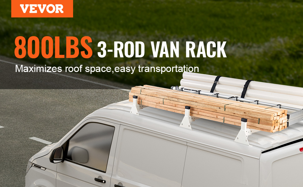 VEVOR Trailer Ladder Rack Van Roof Rack for Ford Transit 150, 250, 350 ...