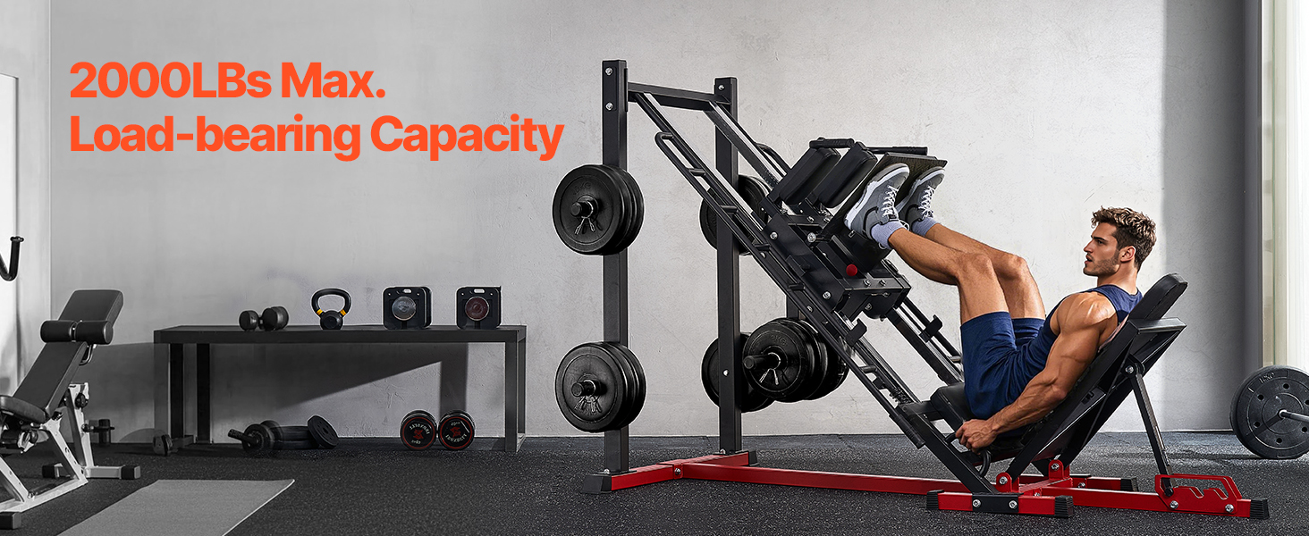 Leg Press Hack Squat Combo Machine Adjustable Lower Body Special for ...