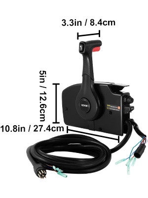 Vevor Side Mount Remote Control Box 881170a15 Mercury Console Premium 8 ...