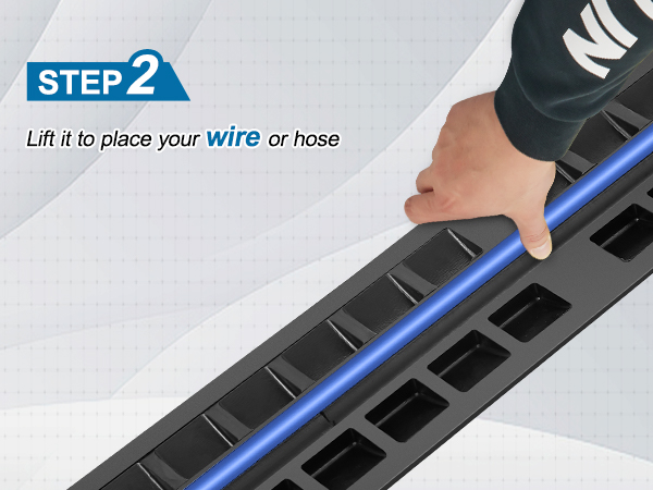 VEVOR 4 PCs 39'' Cable Protector Ramp 18000 lbs Speed Bump Floor Cable ...