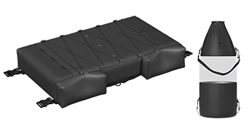 VEVOR T-Top Storage Bag, for 6 Type II Life Jackets, w/ a Boat Trash ...
