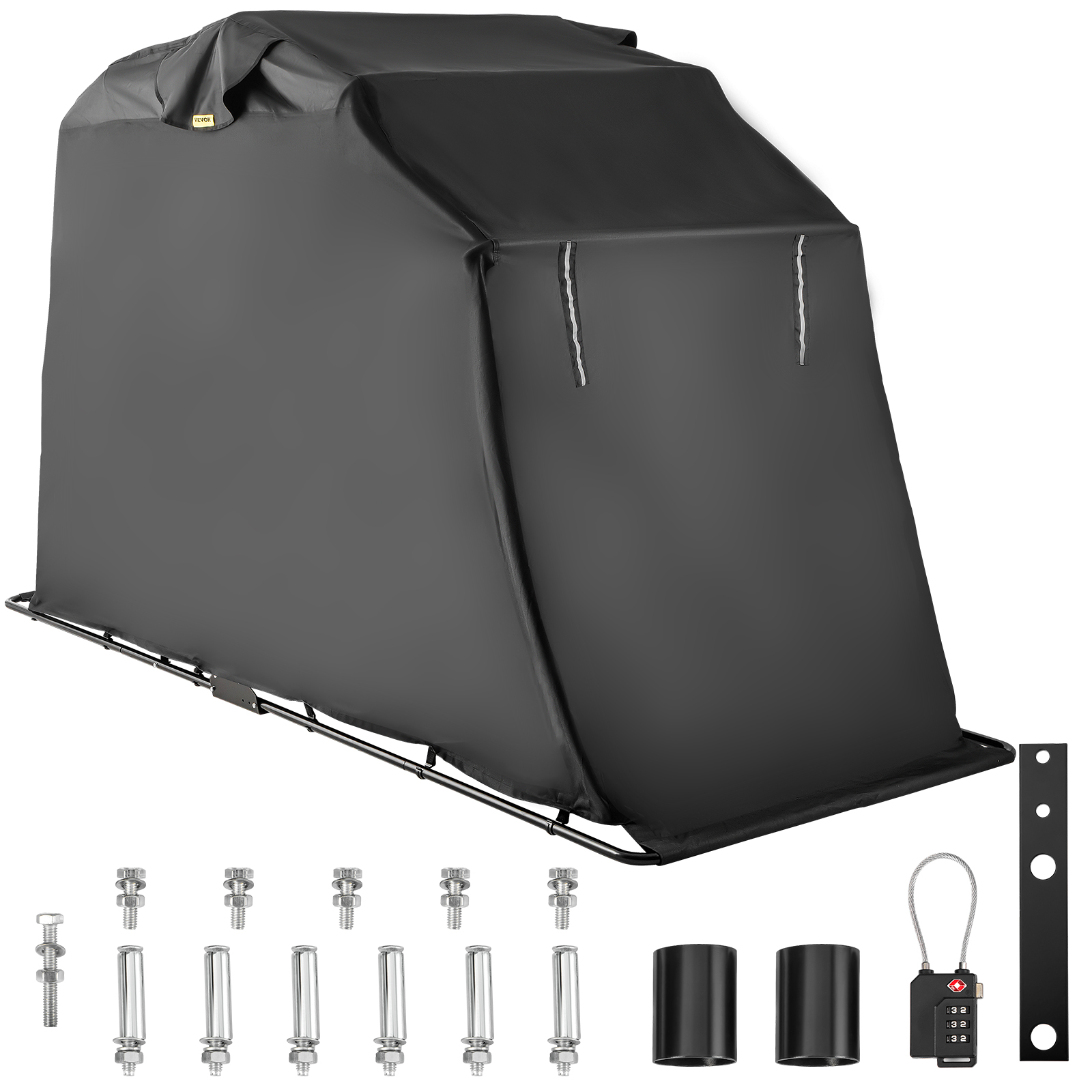VEVOR Motorcycle Shelter, Waterproof Motorcycle Cover, Heavy Duty ...