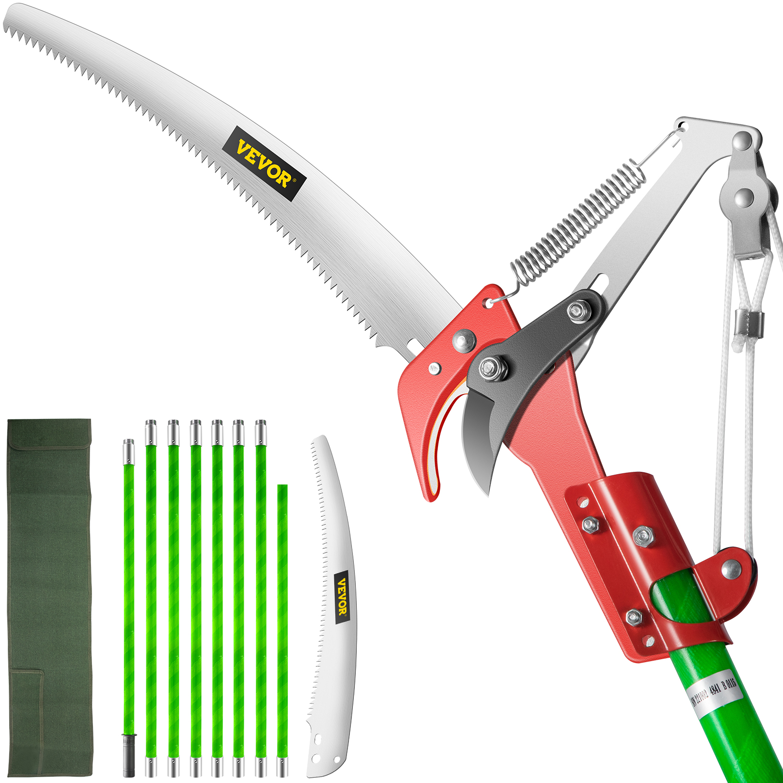 VEVOR Pole Saws For Tree Trimming, 26 Foot Pruning Saws, Alloy Steel ...