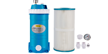 VEVOR Pool Cartridge Filter, 100Sq. Ft Filter Area Inground Pool Filter ...