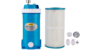 VEVOR Pool Cartridge Filter, 150Sq. Ft Filter Area Inground Pool Filter ...