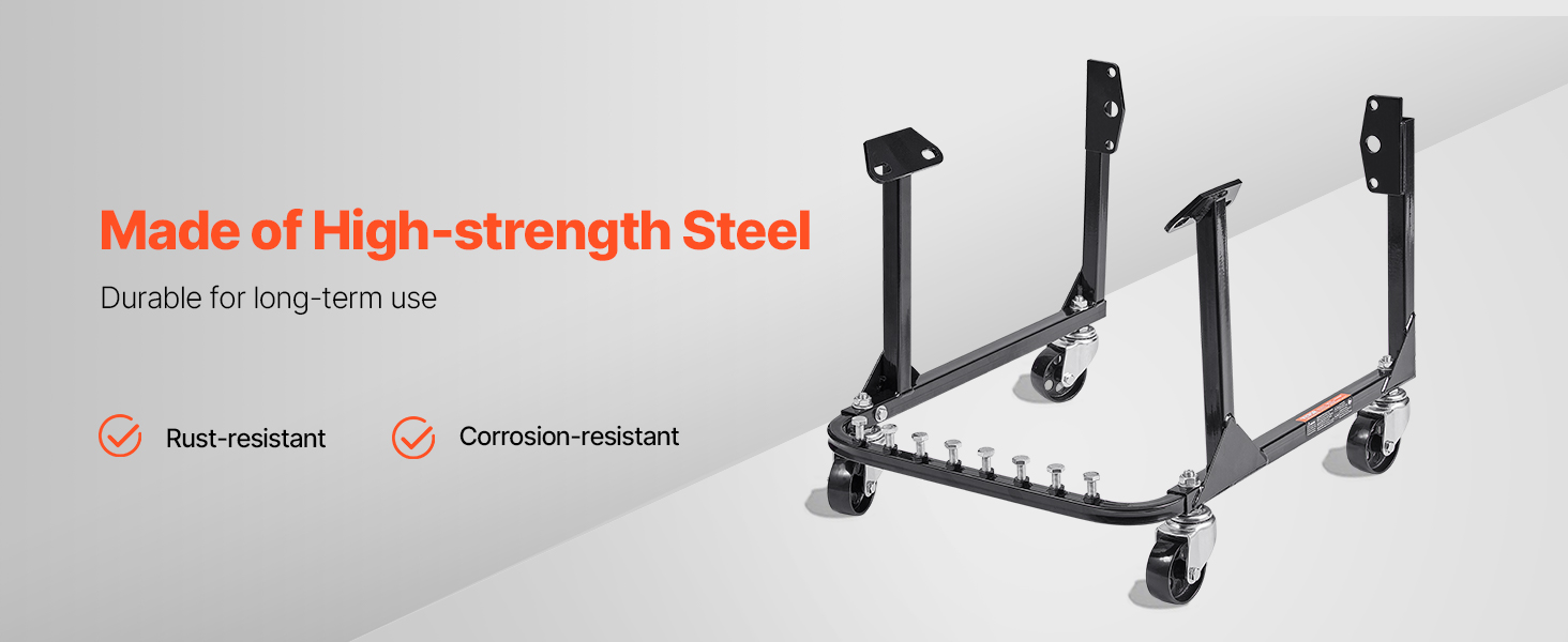 VEVOR Engine Stand 750 LBS Motor Hoist Dolly with 4 Casters Heavy-Duty ...