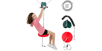 Zipline Kit 100ft Ultimate Zip Line Kit Toys With Seat Trolley ...