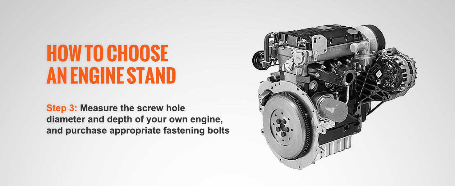 VEVOR Engine Stand, 750 lbs (3/8 Ton) Rotating Engine Motor Stand with ...