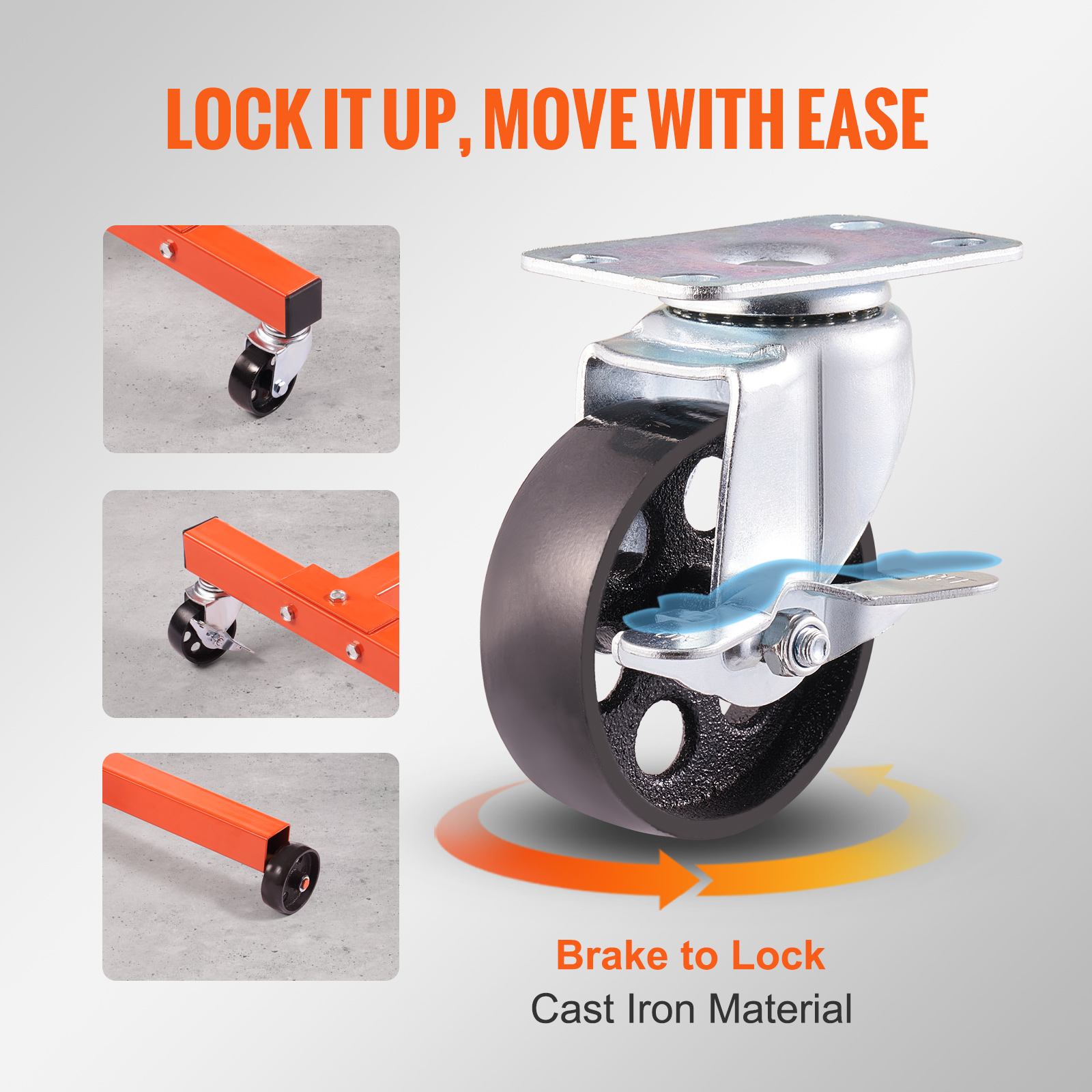 VEVOR Engine Stand, 750 lbs (3/8 Ton) Rotating Engine Motor Stand with ...