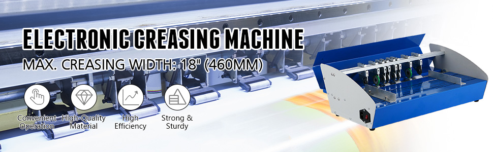 VEVOR Electric Creasing Machine 18 Inch 460mm Paper Creasing Scoring ...