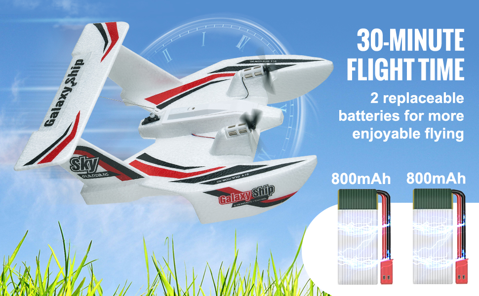 VEVOR RC Airplane Amphibious EPP Foam RC Plane Toy with 2.4 GHz Remote ...