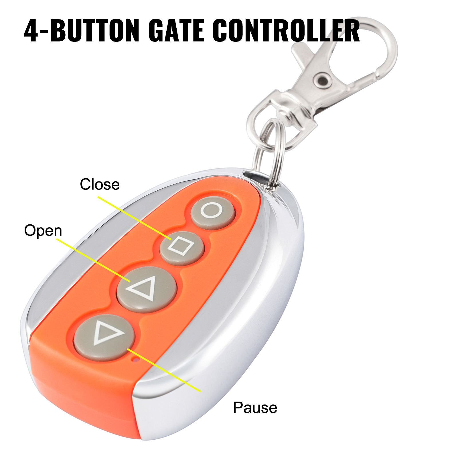 VEVOR Gate Opener Remote, 131 ft Gate Remote Control, 4 Button ...