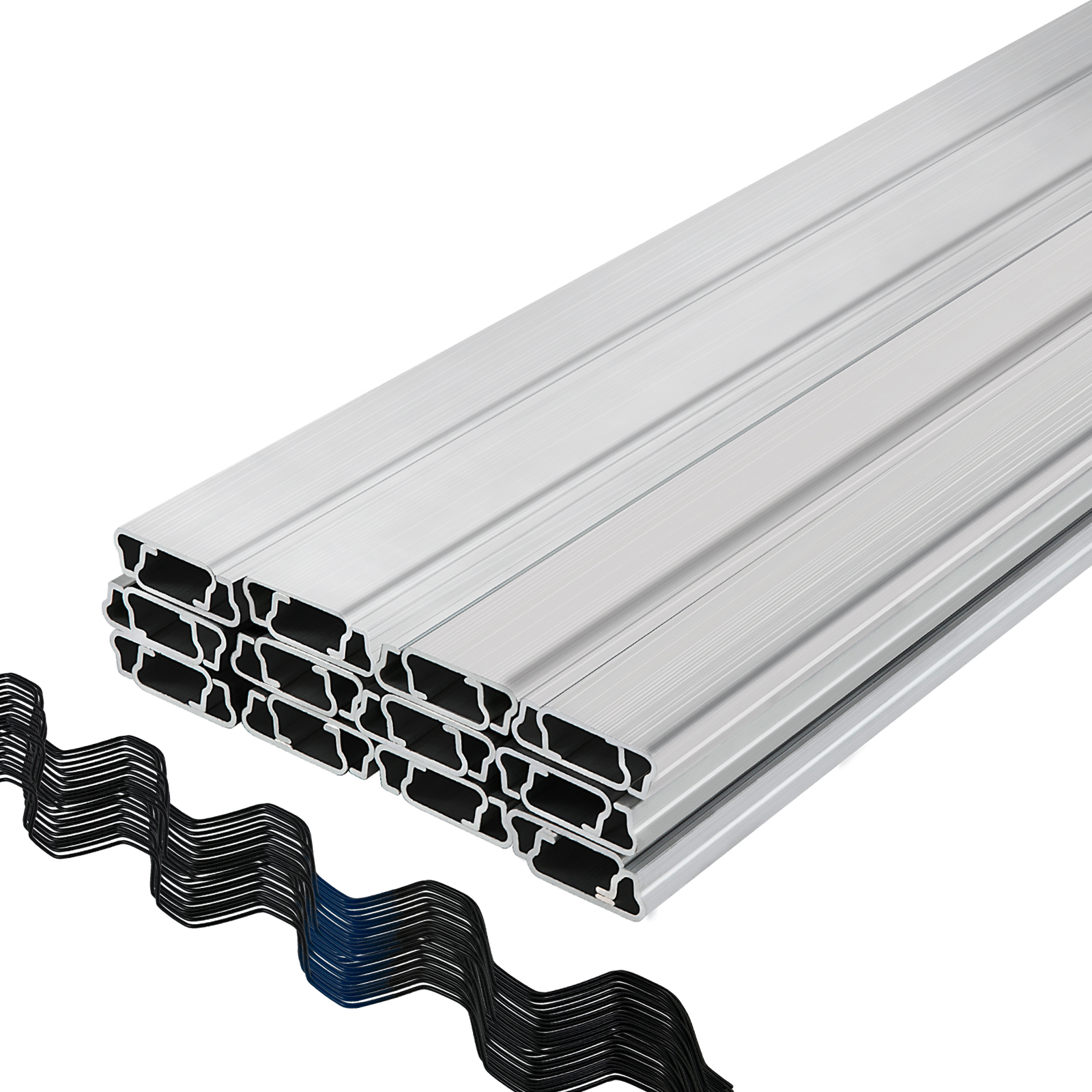VEVOR Spring Wire and Lock Channel, 6.56ft Spring Lock & U-Channel ...