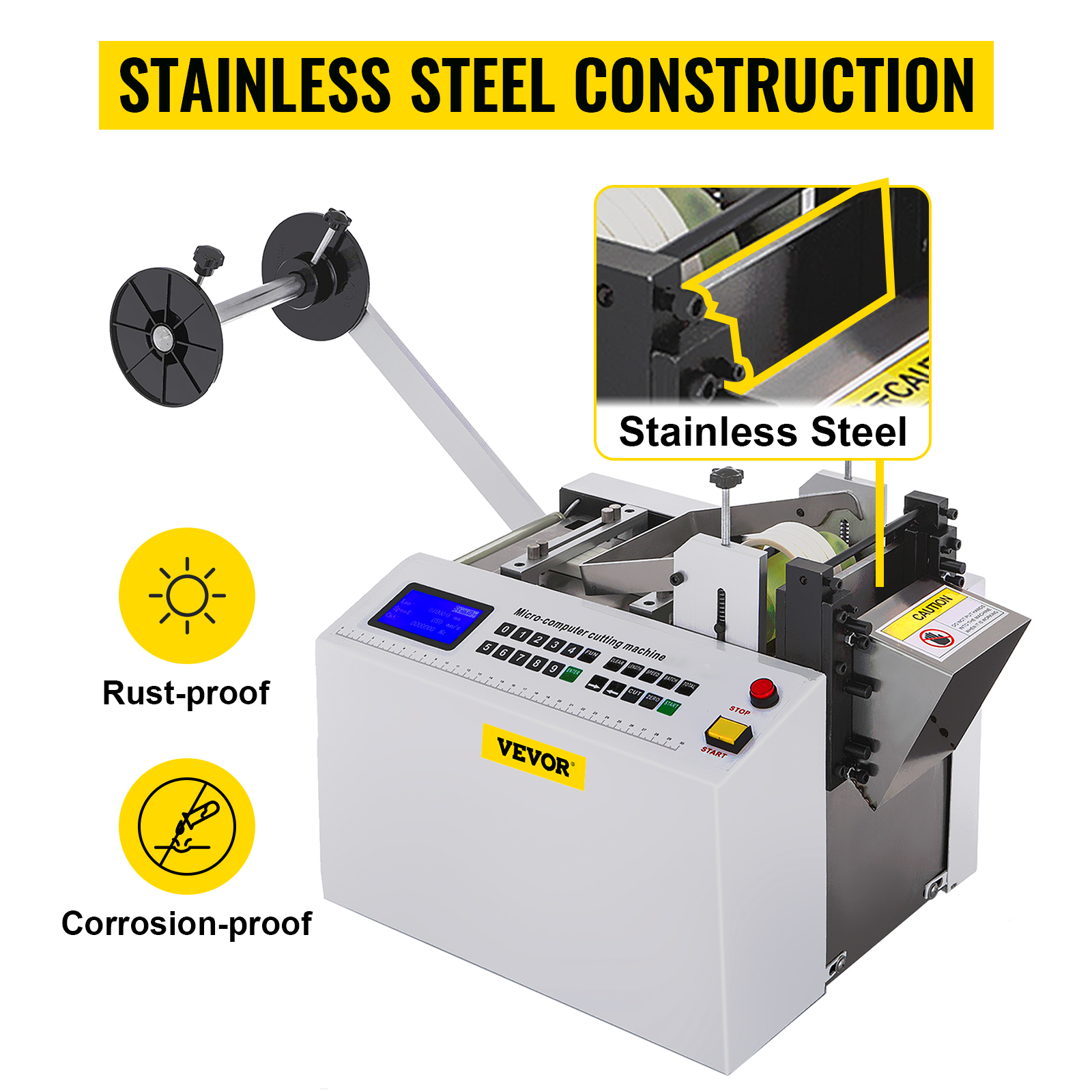 Ys-100 Automatic Heat-shrink Tube Cable Pipe Cutter Cutting Machine ...