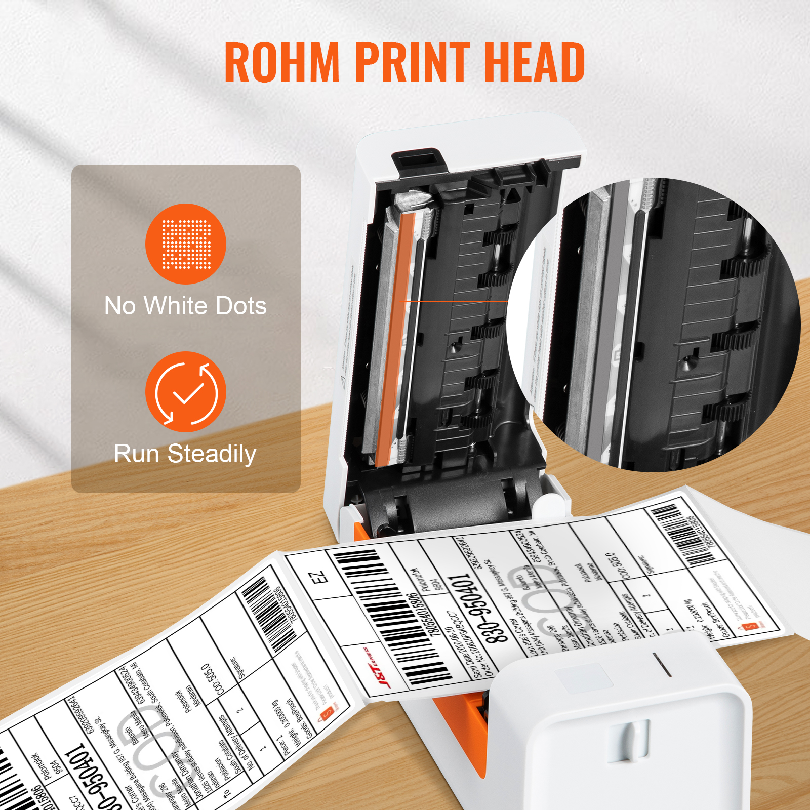 VEVOR Thermal Label Printer, Shipping Label Printer for 4\" x 6 ...