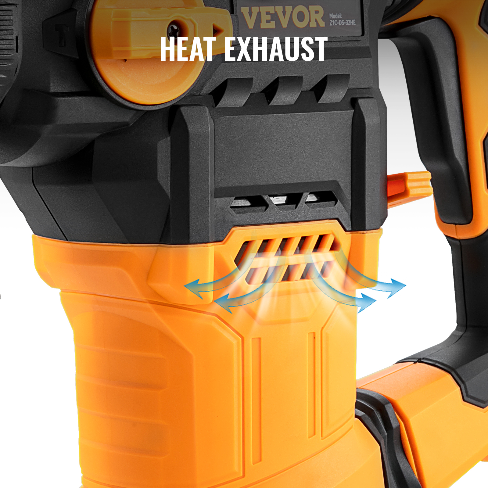 VEVOR Rotary Hammer Drill Corded Drills 1-1/4" 4 Modes SDS-Plus ...