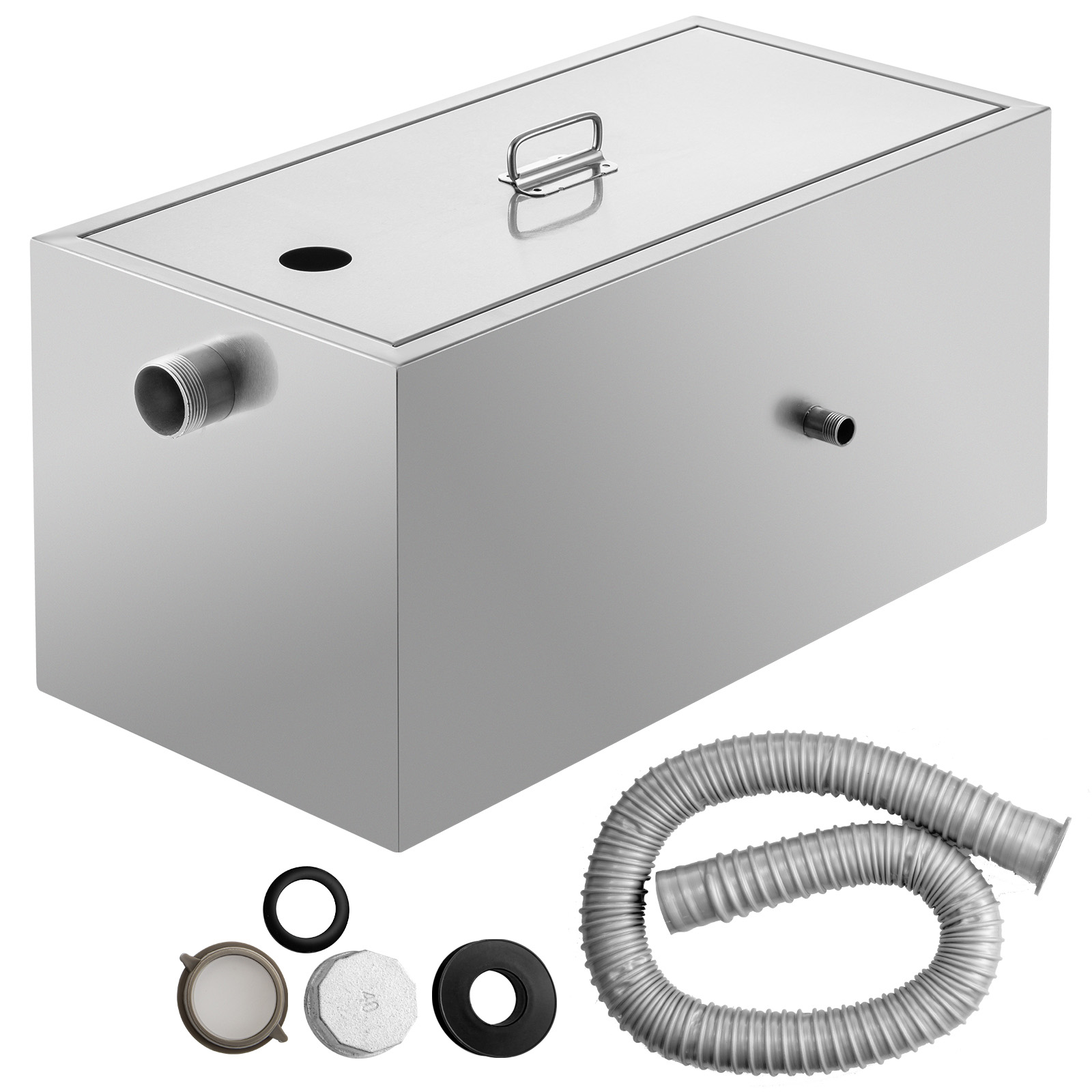 VEVOR 25LB Commercial Grease Trap, 13GPM Commercial Grease Interceptor ...