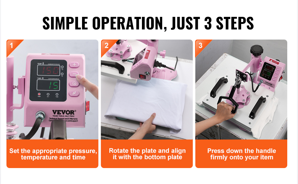 VEVOR Heat Press Machine 12x10in Heat Transfer Machine for T-Shirts ...